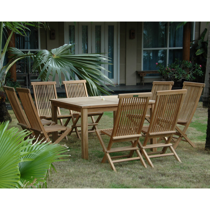 9 pc Outdoor Dining Set Garden Furniture Table and Chairs