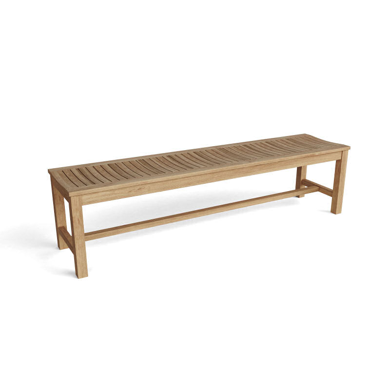 Teak Bench For Shower BH-471B Small Backless Indoor or Oudoor Bench