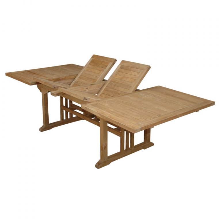 Teak Wood Extending Outdoor Dining Tables for patio, garden, restaurants.
