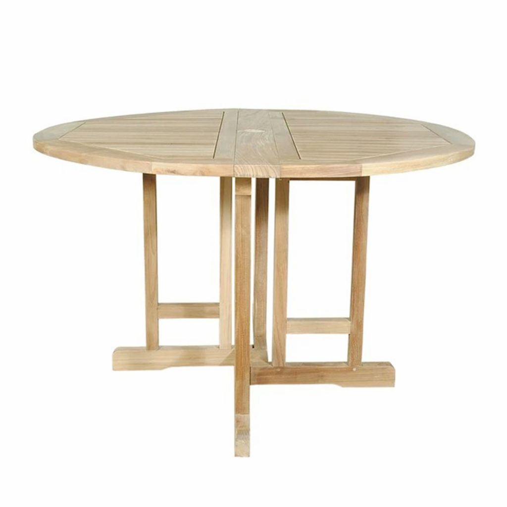 Outdoor Folding Tables teak furniture for garden and patio.